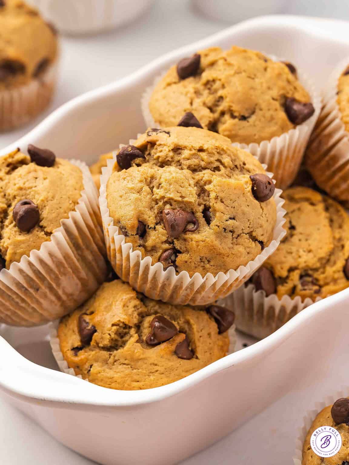 Chocolate Chip Coffee Muffins l Belly Full