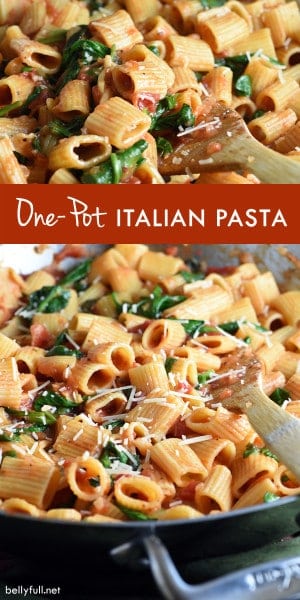 One Pot Italian Pasta - Belly Full