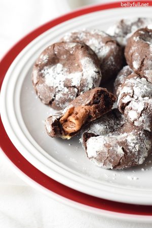 Easy Rolo Cookies Recipe - Belly Full