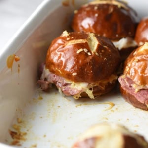 Reuben Pretzel Sliders