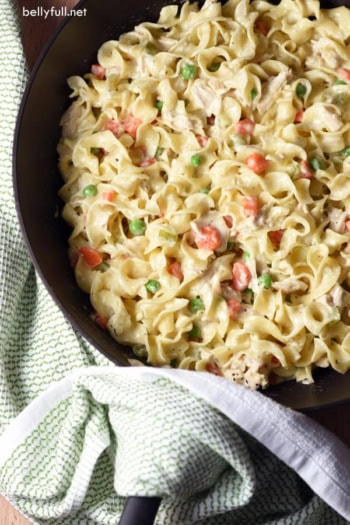 Chicken Pot Pie Noodle Skillet