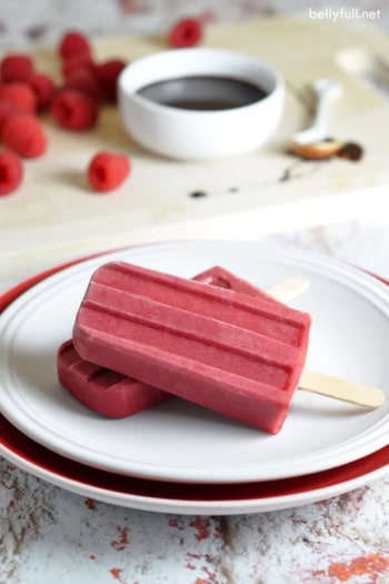 Chocolate-Raspberry Popsicles