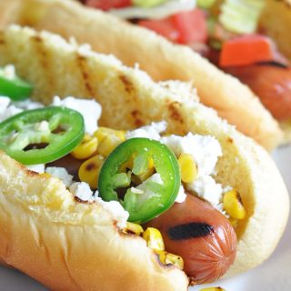 Spiral Grilled Hot Dogs