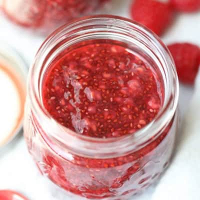 Raspberry Jam Recipe {only 3 ingredients!} - Belly Full