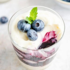 Easy Blueberry Cheesecake Parfaits - Belly Full