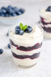 Easy Blueberry Cheesecake Parfaits - Belly Full