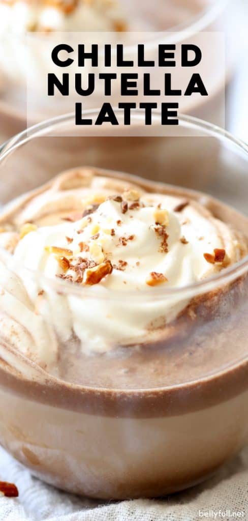 Chilled Nutella Latte