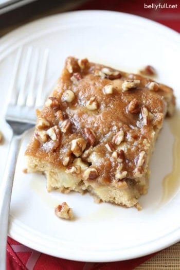 Glazed Maple Apple Cake - Belly Full