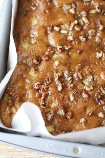 Glazed Maple Apple Cake - Belly Full