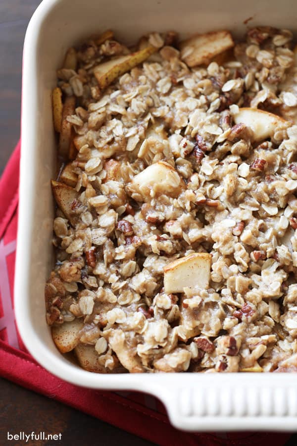 Easy Pecan-Pear Crisp - Belly Full