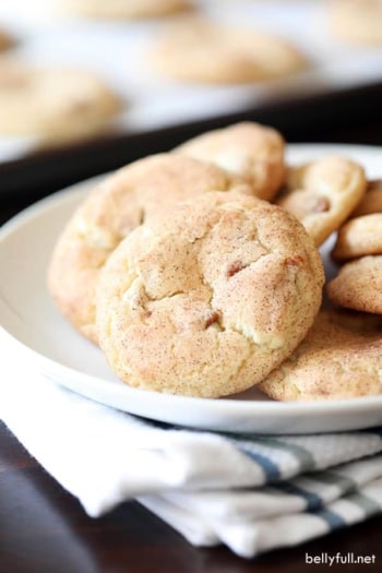 Snickerdoodle Cookies with Cinnamon Chips - Belly Full