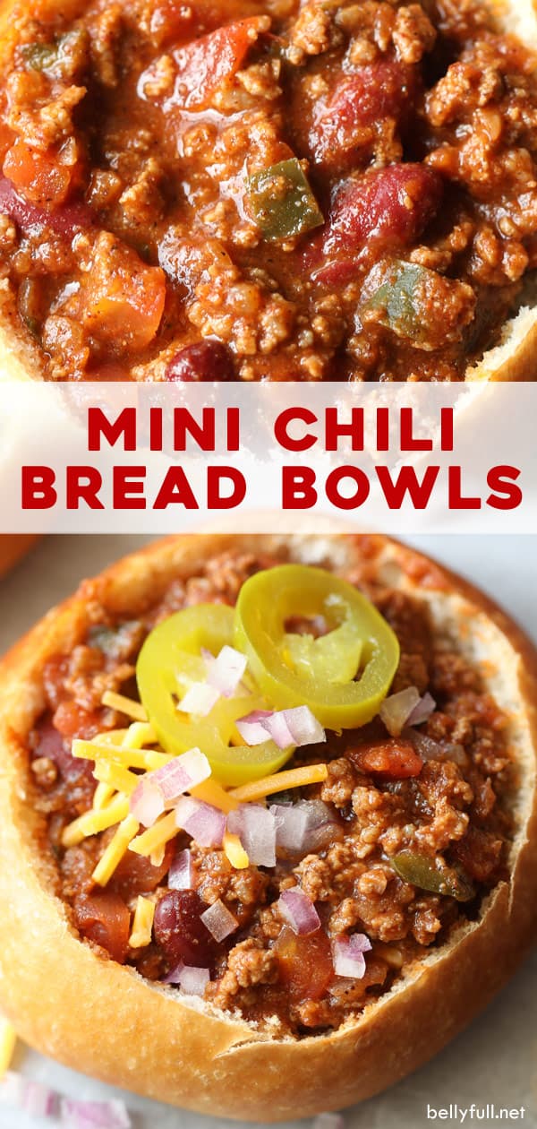 Mini Bread Bowl Chili - Belly Full