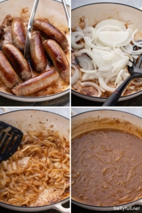 Bangers and Mash {with the best onion gravy!} - Belly Full