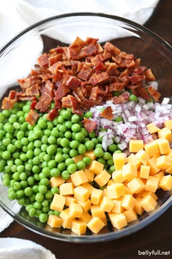 Classic Pea Salad Recipe - Belly Full