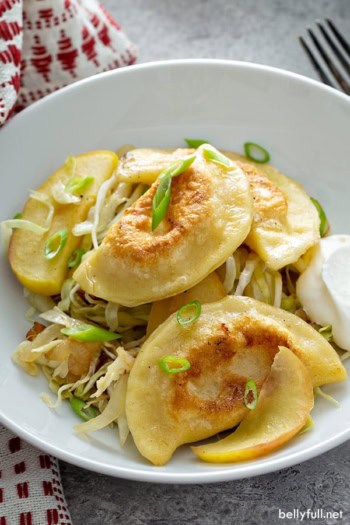 Pierogi Recipe with Cabbage and Apples - Belly Full