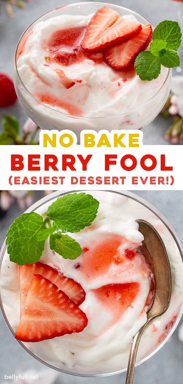 Easy Mixed Berry Fruit Fool - Belly Full