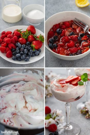 Easy Mixed Berry Fruit Fool - Belly Full