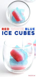 Red, White, and Blue Flavored Ice Cubes - Belly Full