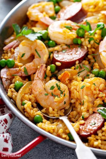 Weeknight Paella Recipe - Belly Full