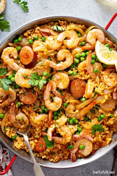 Weeknight Paella Recipe - Belly Full