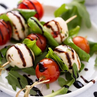 Mini Caprese Skewers - Belly Full
