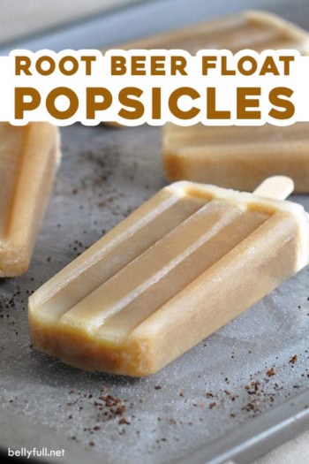 Root Beer Float Popsicles