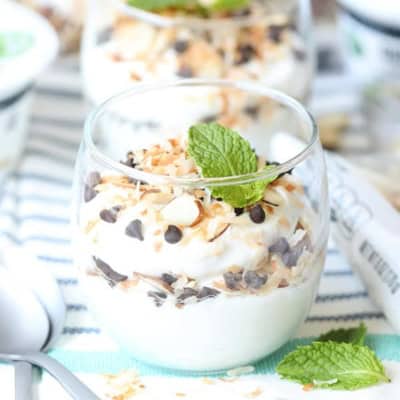 Almond Joy Yogurt Parfaits