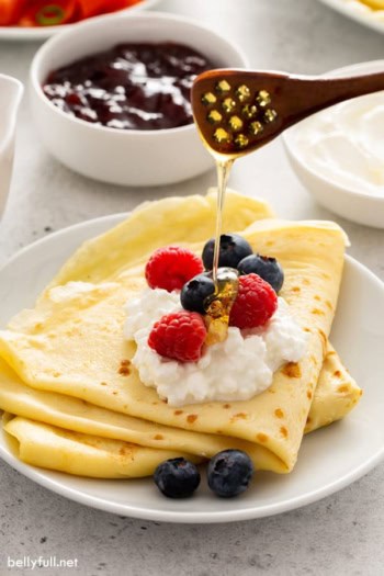 Blini {Russian Crepes} Recipe - Belly Full