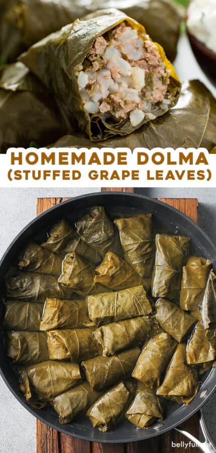 Homemade Dolma {Stuffed Grape Leaves} - Belly Full