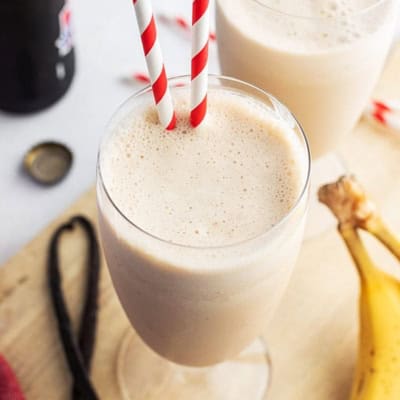 Skinny Root Beer Banana Smoothie - Belly Full