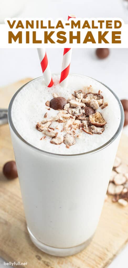 Classic Vanilla Malted Milkshake - Belly Full