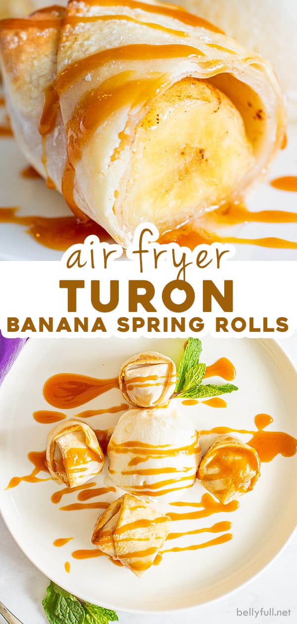 {Air Fryer} Turon-Banana Spring Rolls - Belly Full