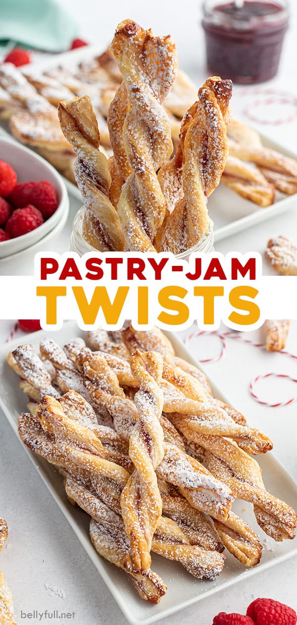 Jam Puff Pastry Twists - Belly Full