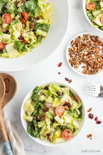 The Best Simple Side Salad Recipe - Belly Full