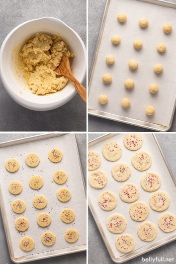 Easy Sugar Cookie Recipe {only 3 ingredients!} - Belly Full