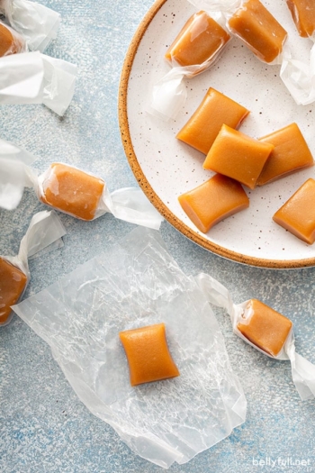 Easy Homemade Caramels - Belly Full