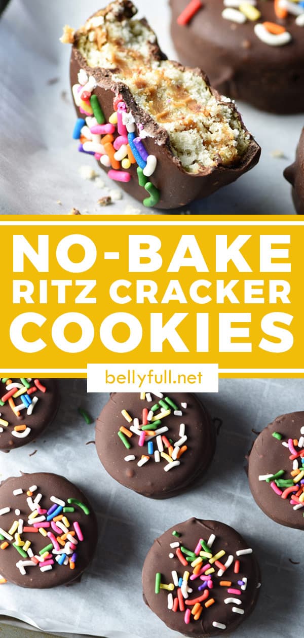 Easy Ritz Cracker Cookies {no bake} - Belly Full