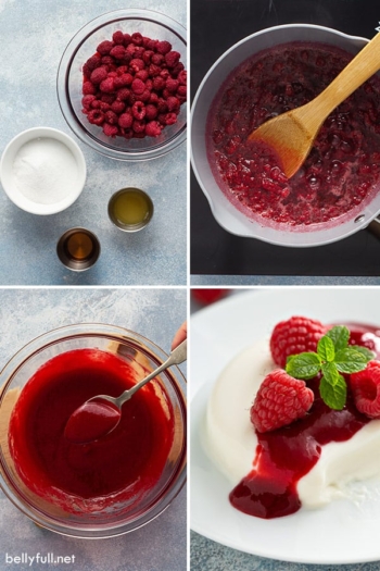 Easy Raspberry Sauce - Belly Full