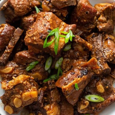 Chinese Spare Ribs {with Black Bean Garlic Sauce} - Belly Full