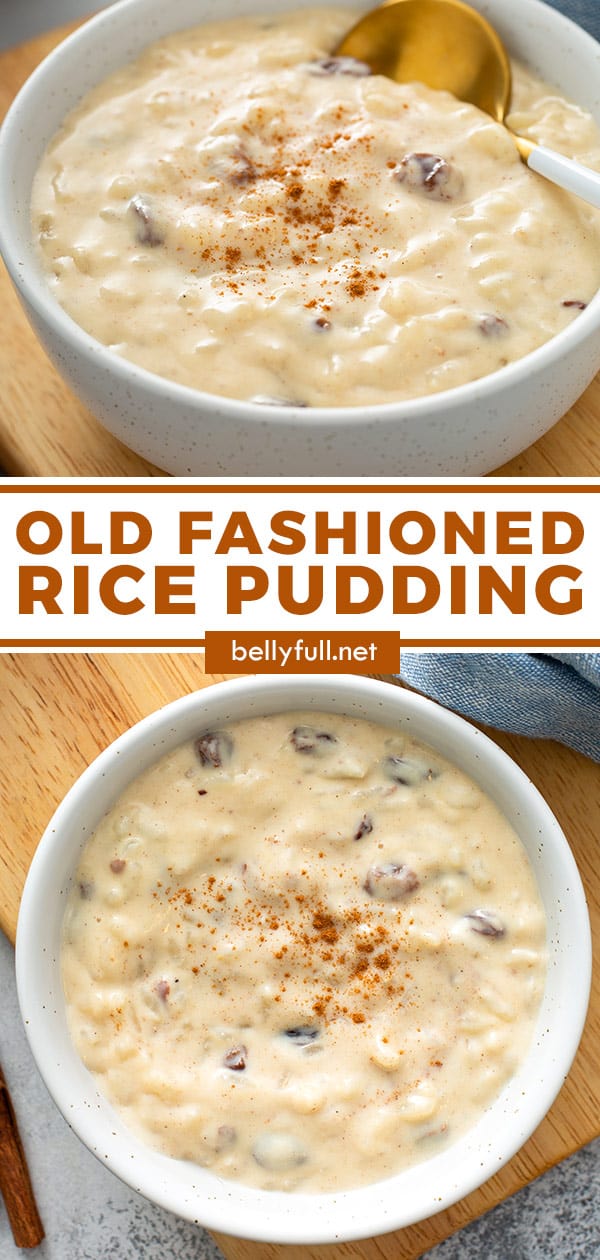 {Old Fashioned} Rice Pudding - Belly Full