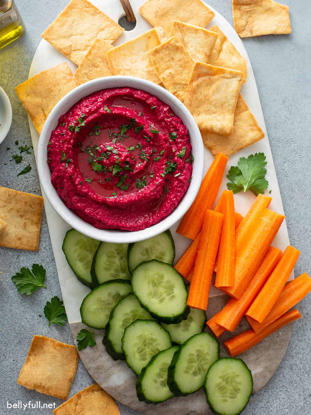Beet Hummus Recipe {Easy Showstopper Dip!} - Belly Full