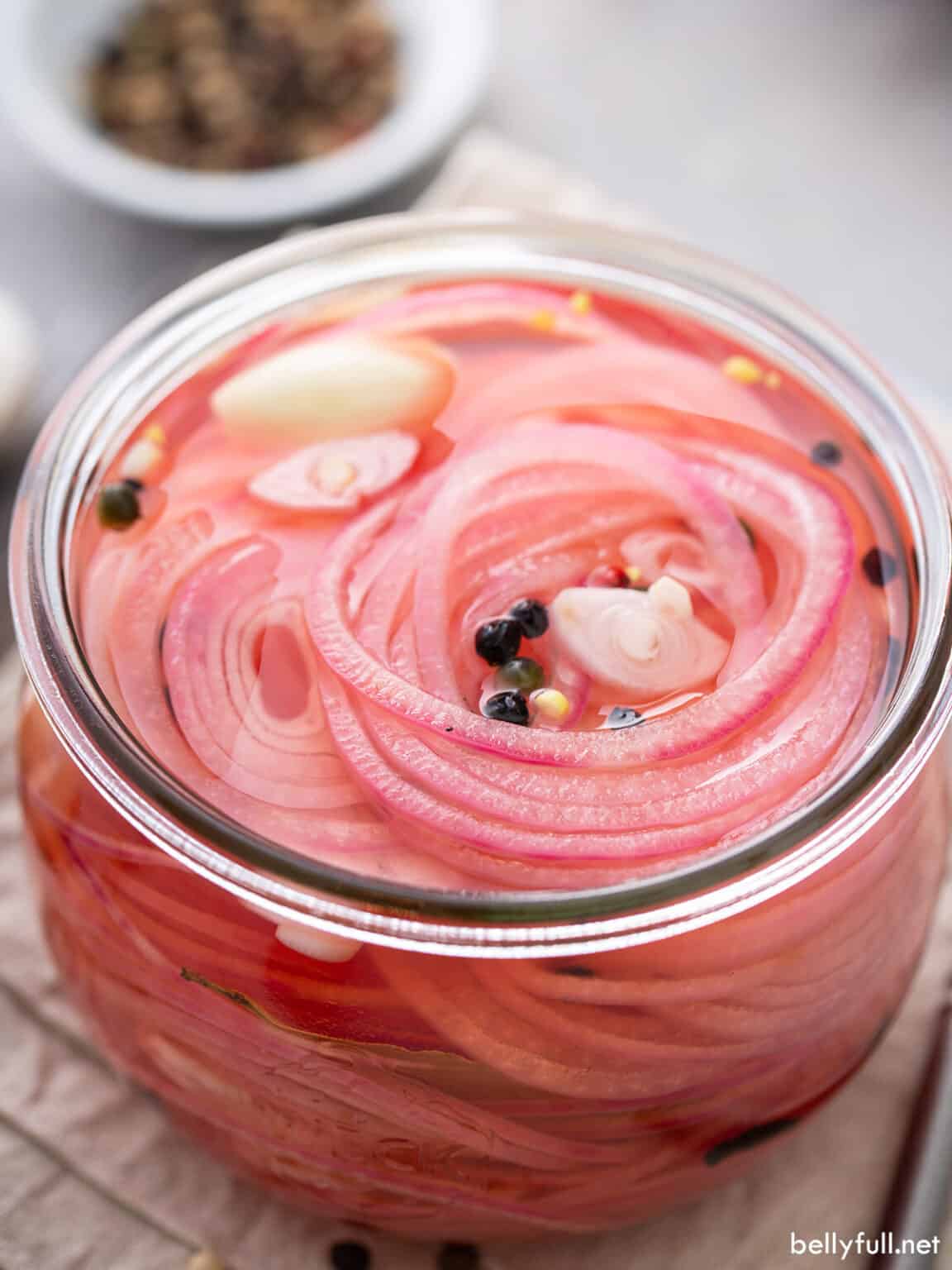 Pickled Red Onions Recipe - Belly Full