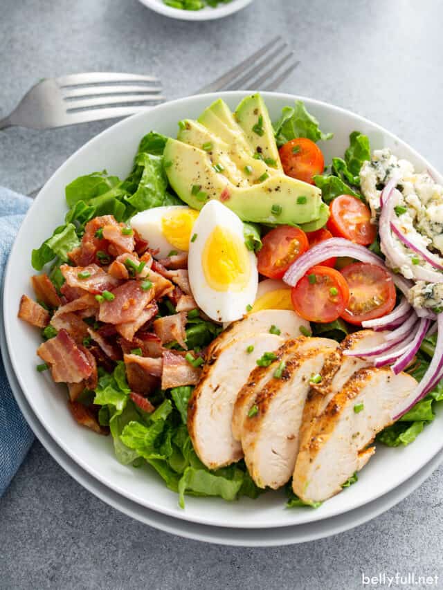 Cobb Salad {best homemade dressing!} - Belly Full