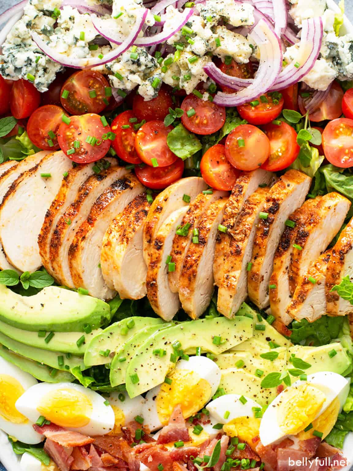 Cobb Salad {best homemade dressing!} - Belly Full