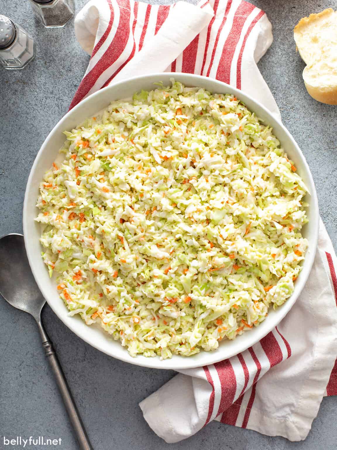 KFC Coleslaw Recipe {spot on copycat!} - Belly Full