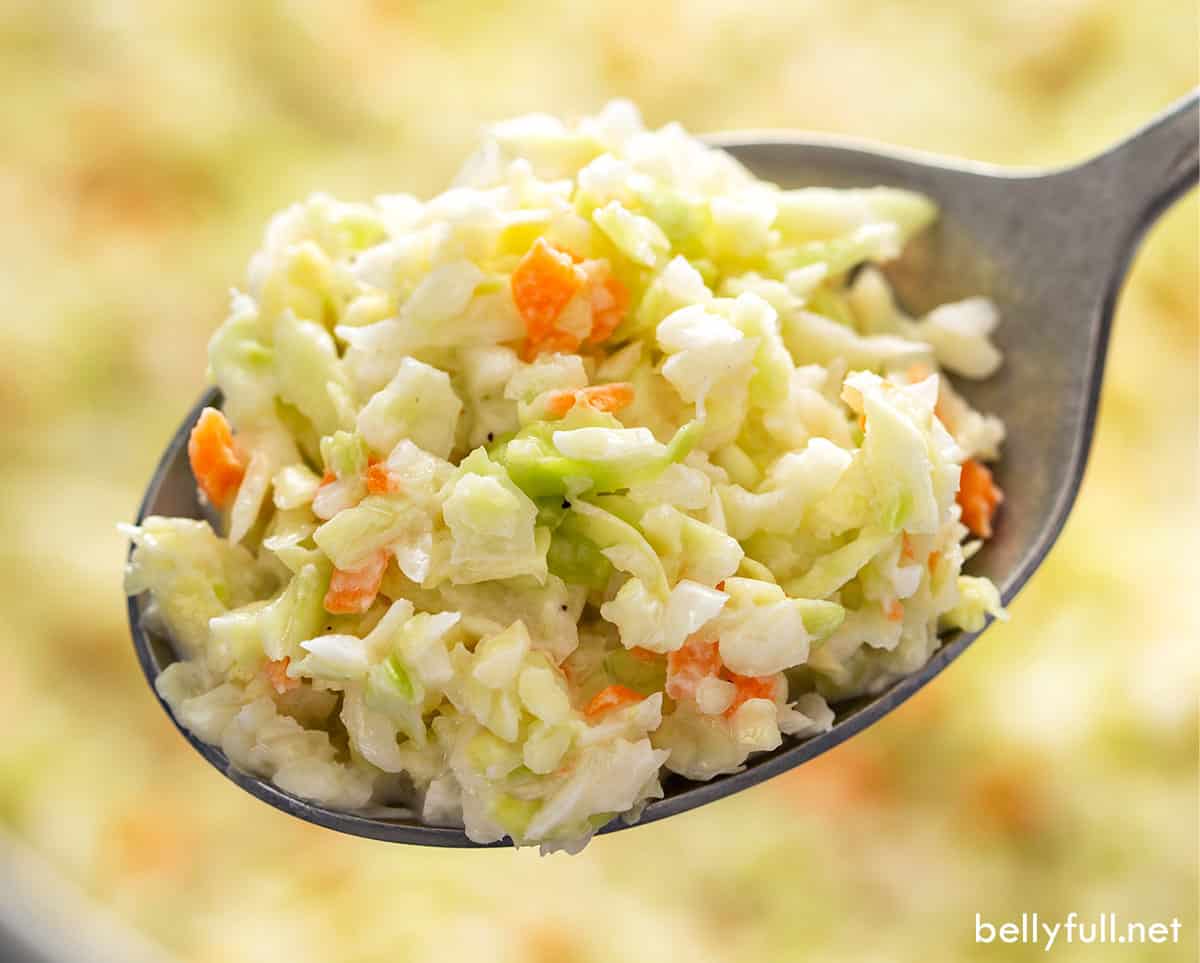 KFC Coleslaw Recipe {spot on copycat!} - Belly Full