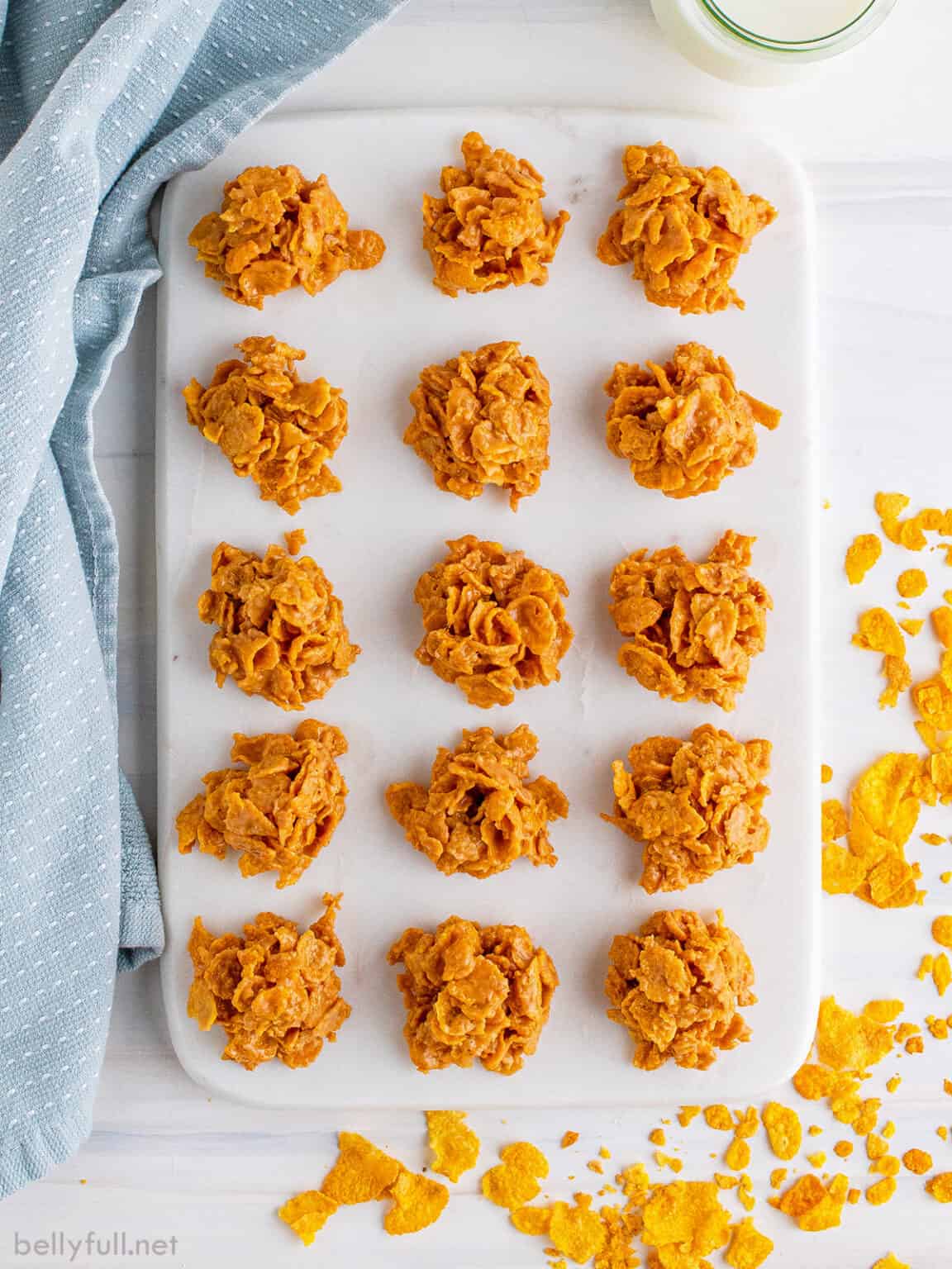 Cornflake Cookies {Easy No Bake Recipe!} - Belly Full