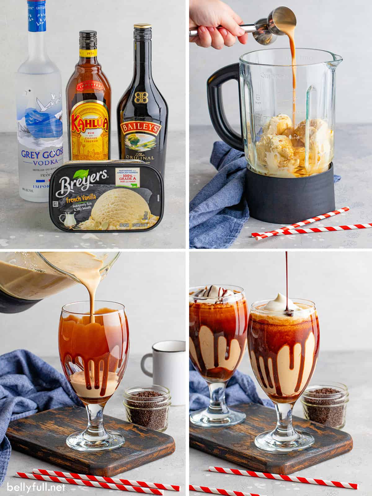Frozen Mudslide {best grown-up milkshake!} - Belly Full