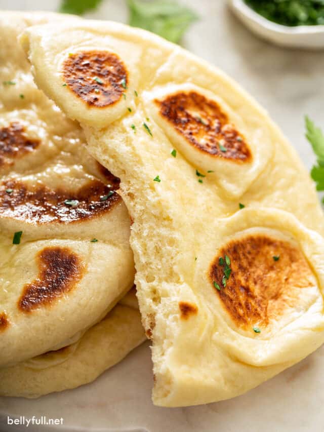 Naan Bread Recipe - Belly Full