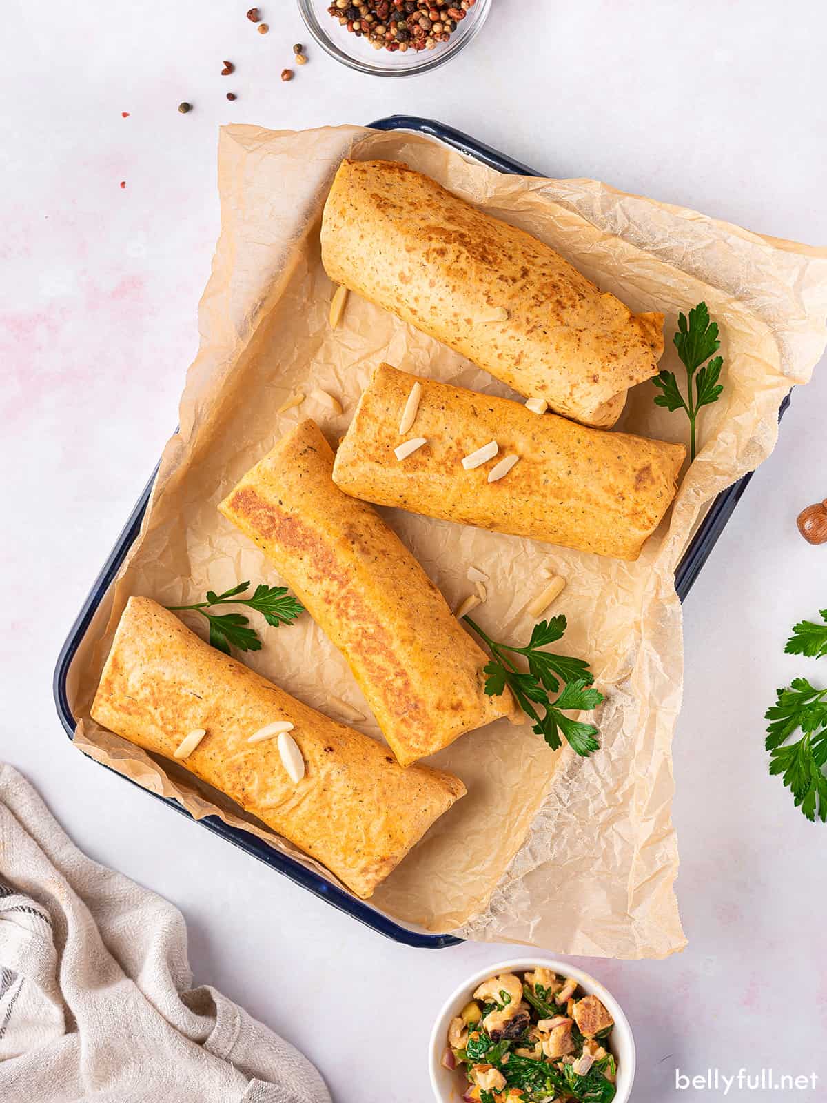 Thai Chicken Wraps - Belly Full